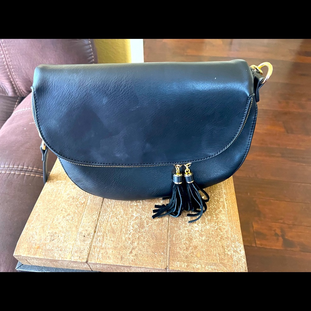 Isabelle Buck Leather Shoulder Crossover Handbag - Gem